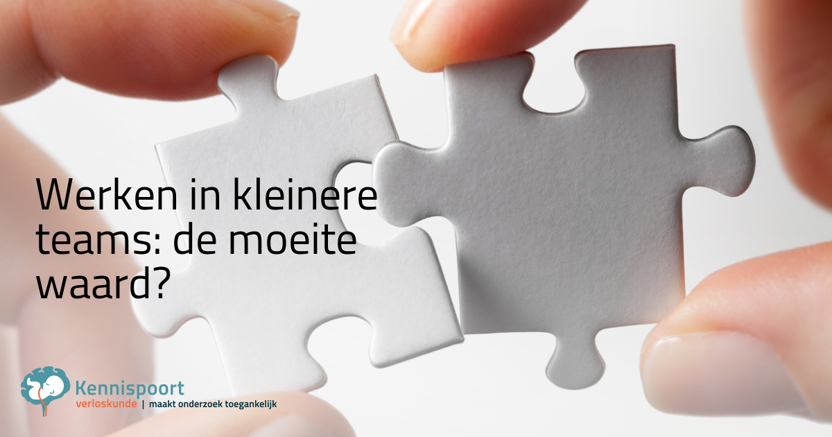 Werken in kleinere teams: de moeite waard? - Kennispoort Verloskunde